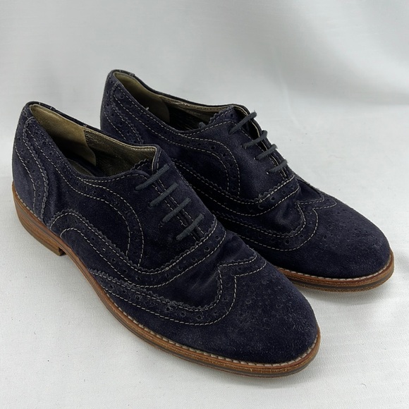 Johnston & Murphy | Shoes | Johnston Murphy Blue Suede Oxfords | Poshmark